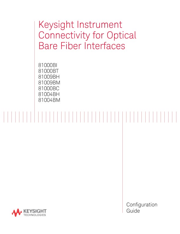 Instrument Connectivity for Optical Bare Fiber Interfaces Configuration Guide PDF Asset Page ...